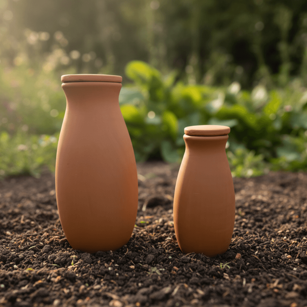 Olla Watering Pot Clay Irrigation System (Set of 2) – Gardening Naturally