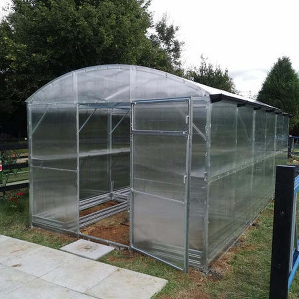 Polycarbonate Greenhouse- 3m x 6m With Steel Frame – Gardening Naturally