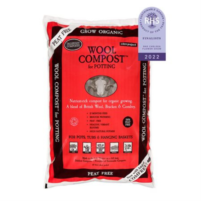 Wool Compost for Potting from Gardening Naturally
